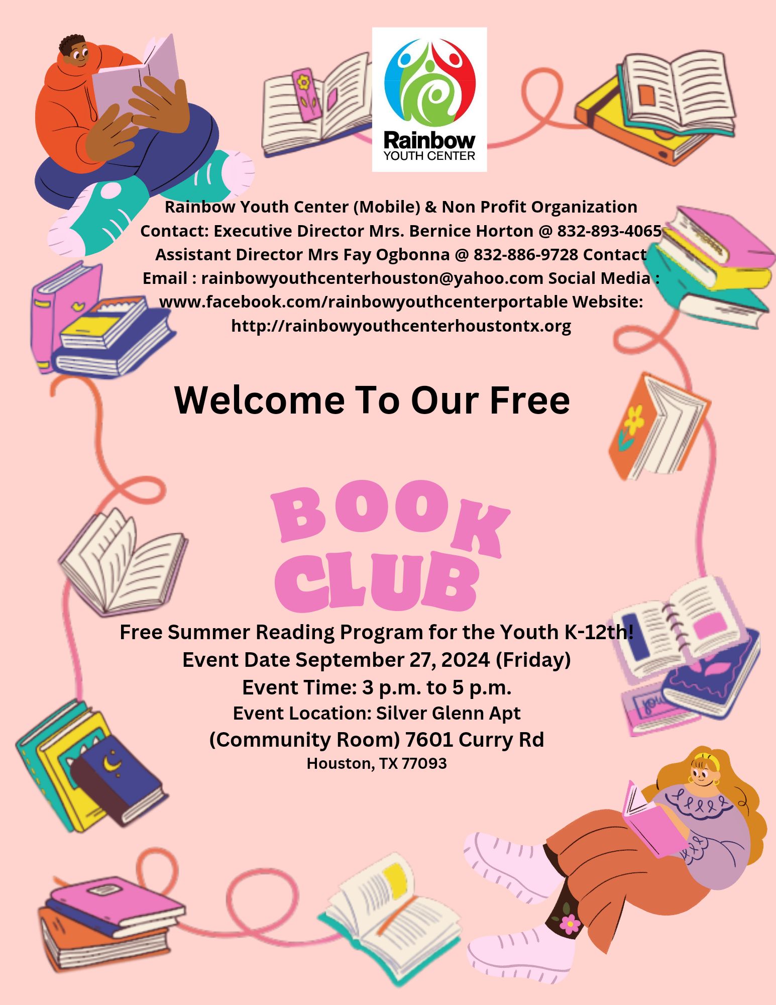 Reading To Achieve Program! – Rainbow Youth Center (Houston, Tx)