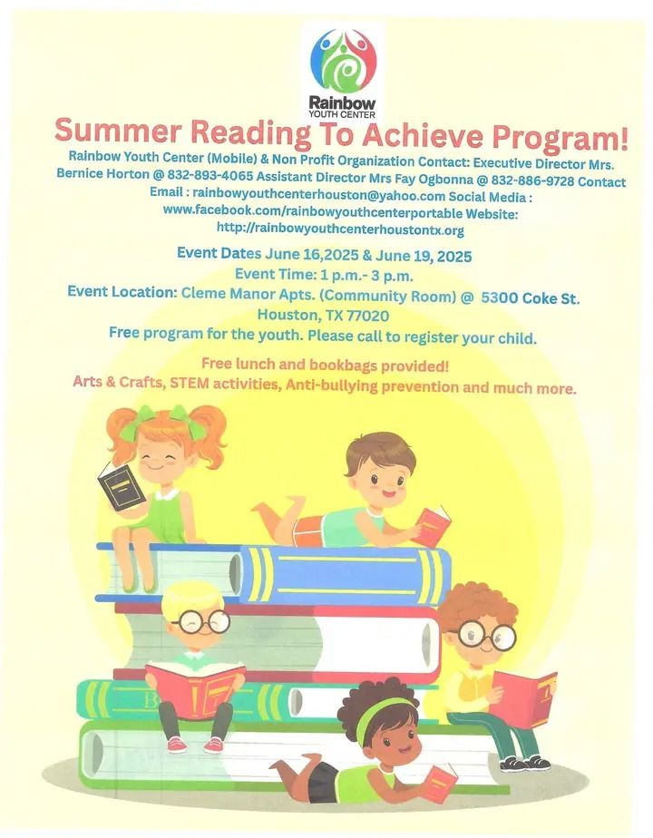 Summer Reading To Achieve Program ! Special thanks to our sponsors and ...
